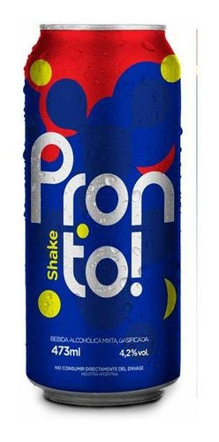 Pronto Pack X 3 Unid Aperitivo Shake Lata 473 Cc