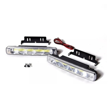 Led Rectangular Auxiliary Light Cob 12v White X2 Units