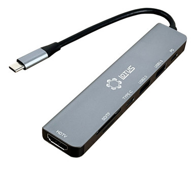 Lotus USB Type C 7 in 1 Hub Adapter