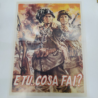 Reproduction Poster WWII Italian Collection #43