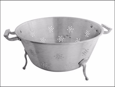 Gastronomica Pasta Colander 38 cm Aluminum with Cast Iron Handles