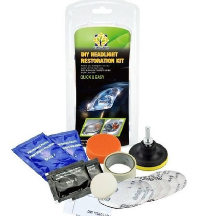 Complete Headlight Restoration Kit for Drill