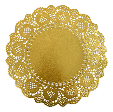 Partypoint Golden Lace Doilies Large 33.5cm 100 Pack