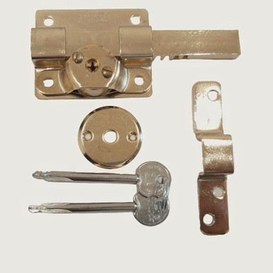 Everlock Security Cross Key Lock CR10 Gold Finish