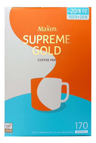 Maxim Instant Coffee Supreme Gold 170 Sachets 2.295kg