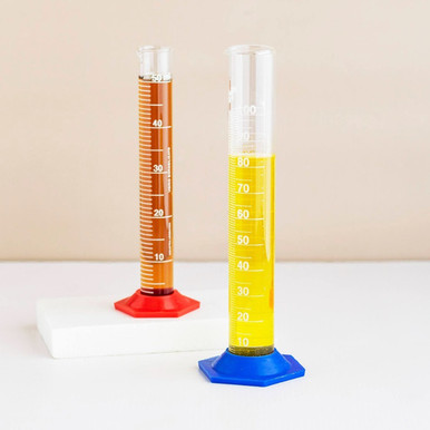 Dagon Graduated Graduated Glass Measuring Cylinders with Plastic Base ...