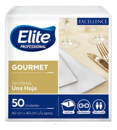 Elite Gourmet Excellence White Napkin 50 X 12 - Ip1433