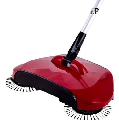 Practical Red Push Automatic Hand Sweeper Magic Broom