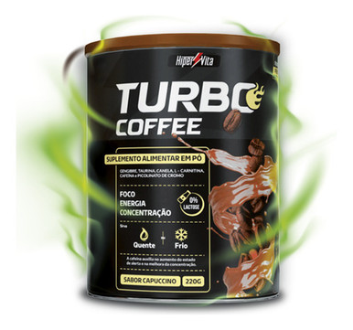 Turbo Coffee Premium Zero Lactose Sabor Cappuccino 220g