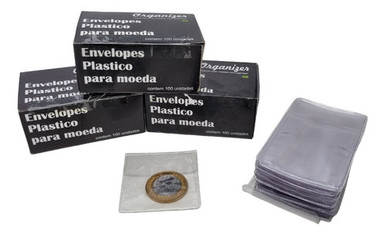 Plastic Envelopes by Envelopes Plástico for Individual Coins - 300 Pack