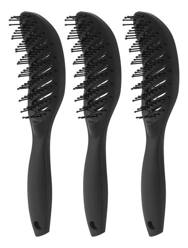 Generic Hair Styling Brush with 3 Combs and 9 Rows of Teeth