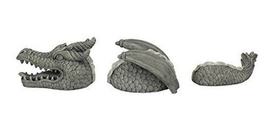 Design Toscano The Moat Monster Dragon Statue Gray