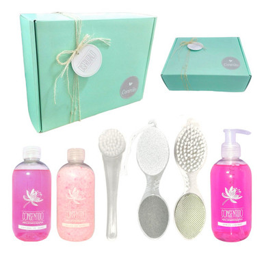 Consentido Relax Caja Regalo Mujer Box Rosas Kit Zen Set N39 Disfrutalo