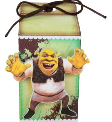 Cajitas 10 Milk Box De Shrek