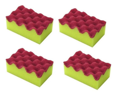 Esponja Fibra Perfilada Multiuso Cleaning Sponge - Pack of 24 Units