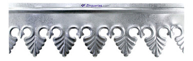 Ternium Flor De Lis Galvanized Trim 25 Cm. x 1 Meter