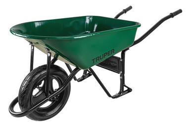 Truper Heavy-Duty Metal Wheelbarrow Up to 580 Kg 70 Lts Model 10253
