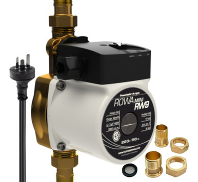 Rowa Mini RW9 Water Pressure Booster Pump for 2 Bathrooms 220V
