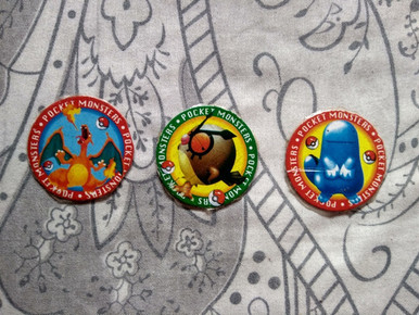 Pocket Monsters Lote 3 Tazos Pokémon