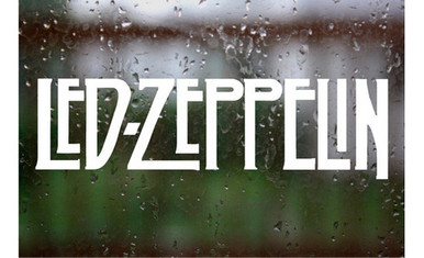 Whole Decal Led Zeppelin Vinyl Cutout 20cm Wide