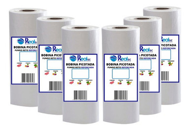 Realsc Kit 6 Perforated Rolls 40x60 Reinforced 500 Plastic Bags