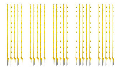 San Miguel 25 Insulated Stakes 1.57 Meters for Electric Fencing