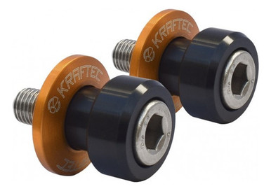 Kraftec Spools for KTM Duke RC 200/390 - Orange & Black Logo