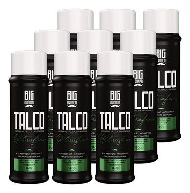 Big Barber Ultrafine Talc Powder 140g Quick Absorption (Box of 9 Units)