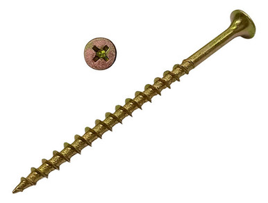 Tornilleria Tornillo Autoperforante Fix Dorado 4.5x70 X 200 Unidades