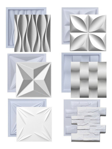 Gesso 3D Plastic Mold for 3D Plaster and Cement