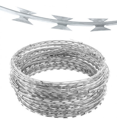 Razor Barbed Wire Alambre Concertina Doble Galvanizado 130 10mts