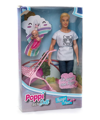 Poppi Thiago Doll with Baby Cart