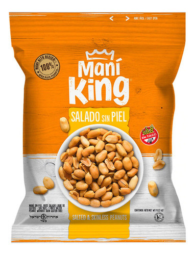 Maní King Fried Salted Peanuts Gluten-Free 1kg