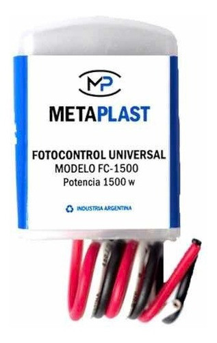 Metaplast Fotocontrol Fotocelula Universal 3 Cables 1500w