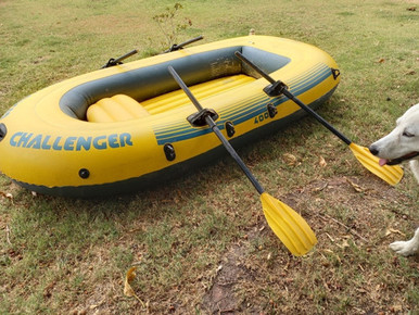 Intex Challenger 400 Inflatable Boat for 4 People
