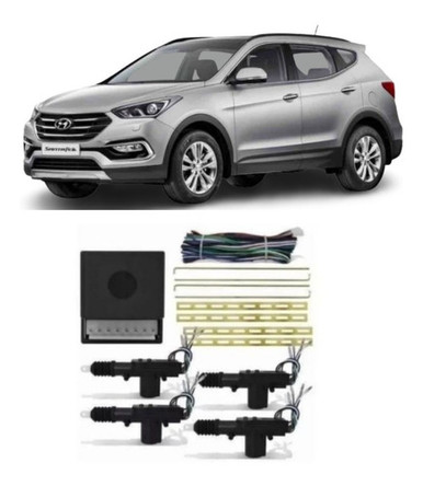 DMFACESSORIOS Electric Lock Kit Santa Fe 4 Door Dual Functionality