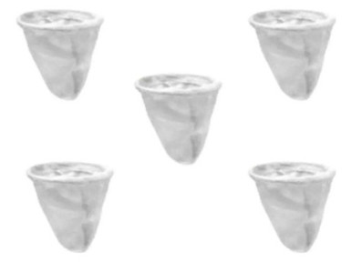 Generic Mini Coffee Filter Kit with 5 Reusable Cotton Filters