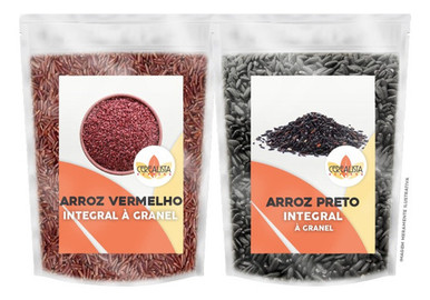 Cerealista Express Red Wild Rice + Black Whole Grain Rice Kit 1kg Each