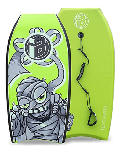 BoardX Bodyboard with Wrist Strap, Lightweight Bodyboard