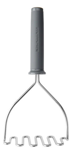 KitchenAid Potato Masher in Gray Stainless Steel and Silicone