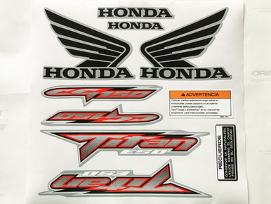 Revell Graphics Complete Sticker Kit for Honda CG Titan 150 ESD Gray ...