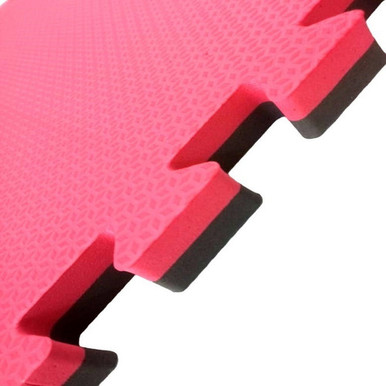 Tatame Kit Com 12 Double-Sided Red and Black Foam Mats 50x50x2cm