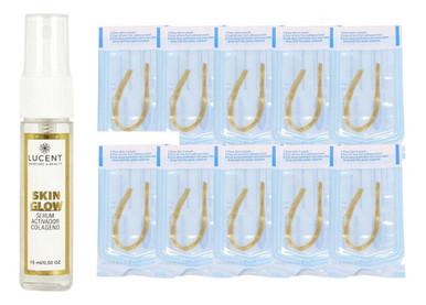 Lucent Kit Hilos Tensores 10 Sobres + Serum Skin Glow Activador