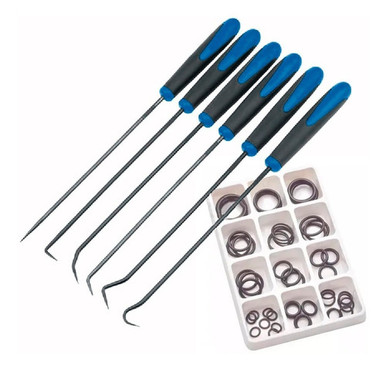 Centro Herramientas O-Ring Extractor Kit 6 Pieces + 50 Assorted O-Rings