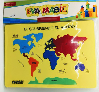 Eva Magic Puzzle Foam Map Planisphere