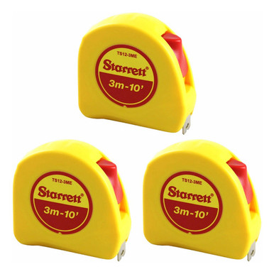 Starrett 3 Meter Heavy-Duty Measuring Tape Kit