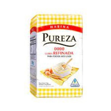 Pureza Wheat Flour 0000 1 Kg Pack X10 Units