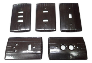 Atma Classic Brown Bakelite Light Switch Covers