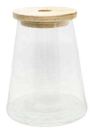 ByF Deco Frasco Difusor Vidrio Con Tapa Madera Difusora 500 Ml