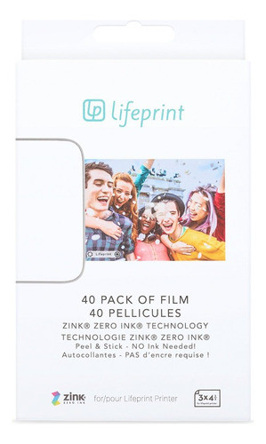 Lifeprint 40 Pack of Film for Lifeprint Augmented Reality Printer